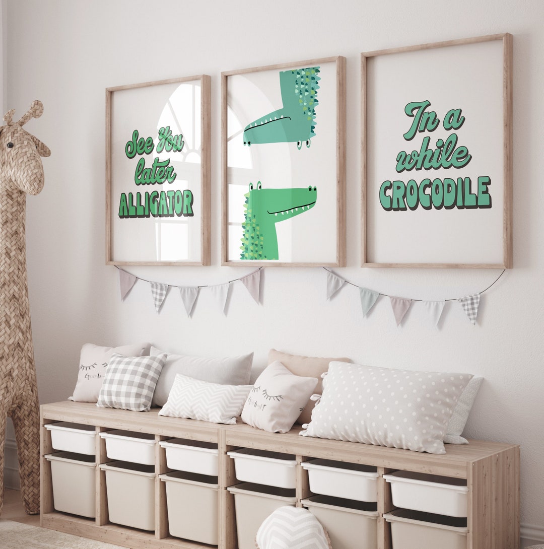 See You Later Alligator Printable, in a While Crocodile Print, Fun ...