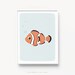 Clownfish Print, Clownfish Poster, Ocean Wall Art Kids, Ocean Printable ...
