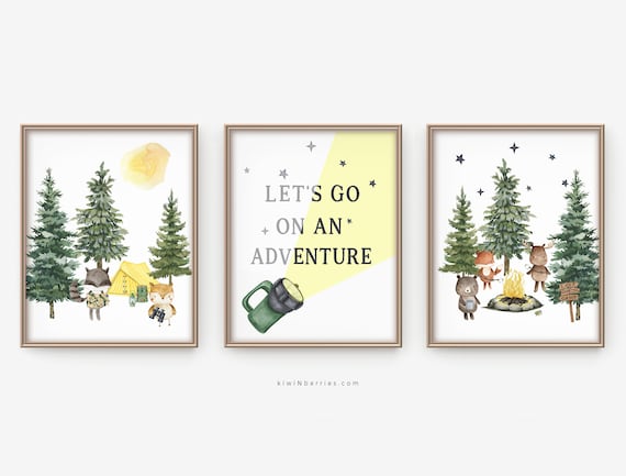 Boys Room Decor Adventure Wall Art Baby Boy Nursery Posters - Etsy
