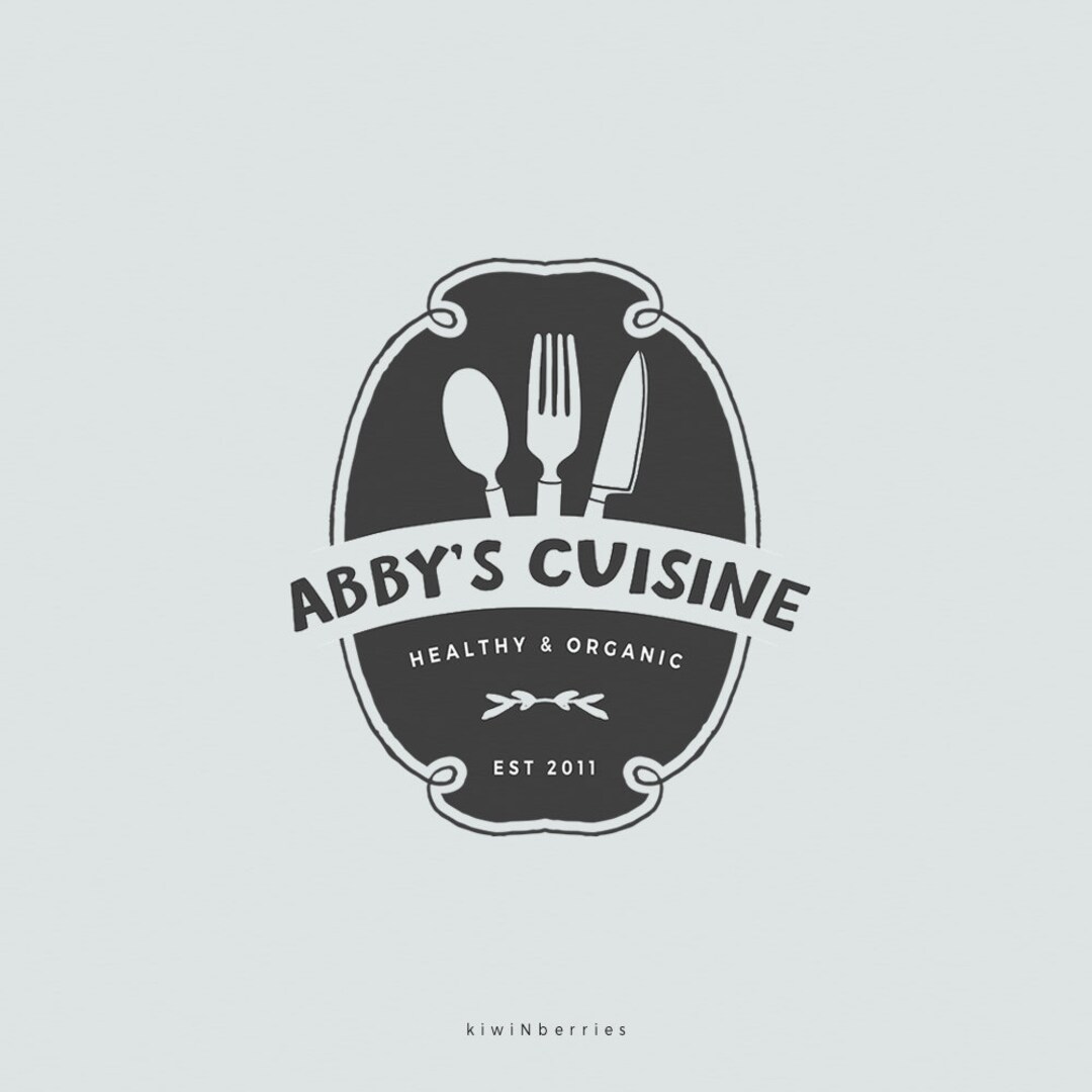 Chef Logo Design, Restaurant Cook, Watermark Logo, Affordable Premade ...