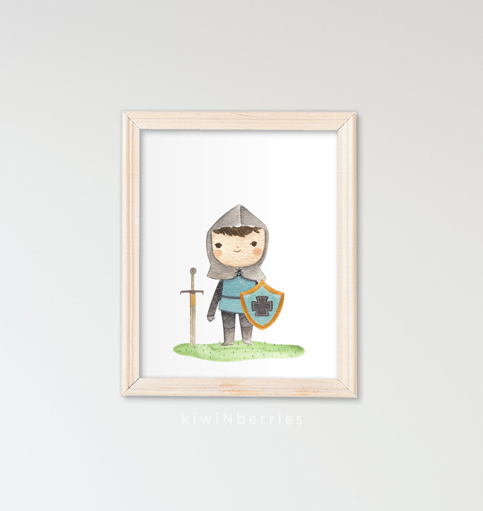 Boys Room Decor Baby Boy Nursery Wall Art Knight Print - Etsy