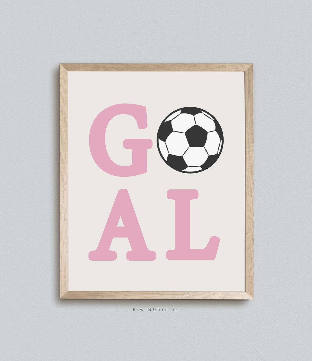Pink Soccer Goal Print: Sporty Girls Room Decor (digital Download) - Etsy