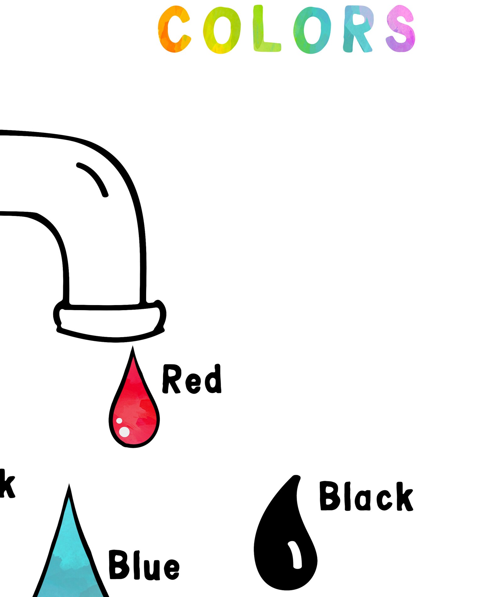 Colors Printable Learning Colors Kids Classroom Resources | Etsy