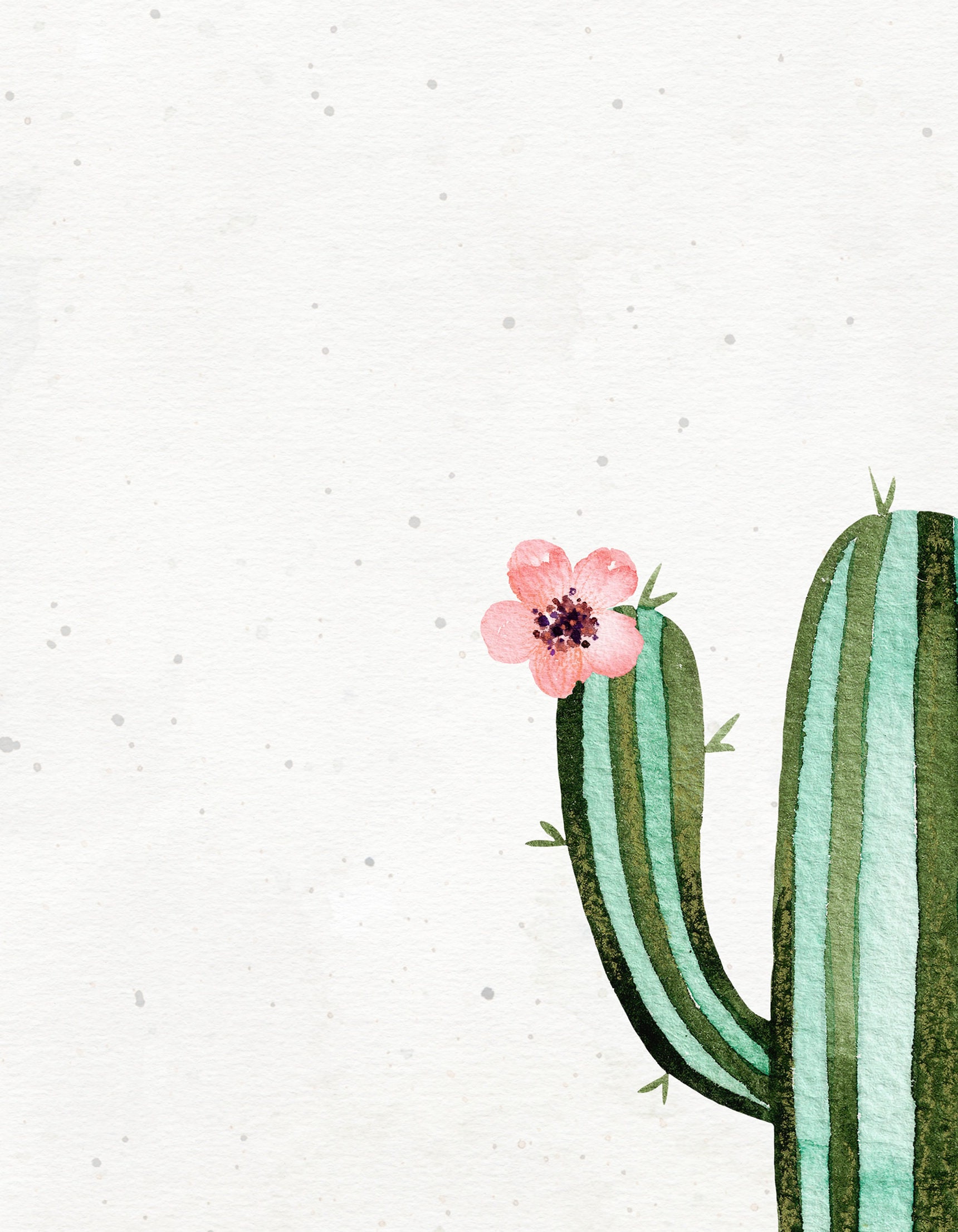 Cactus Print Printable Cactus Art Botanical Prints - Etsy