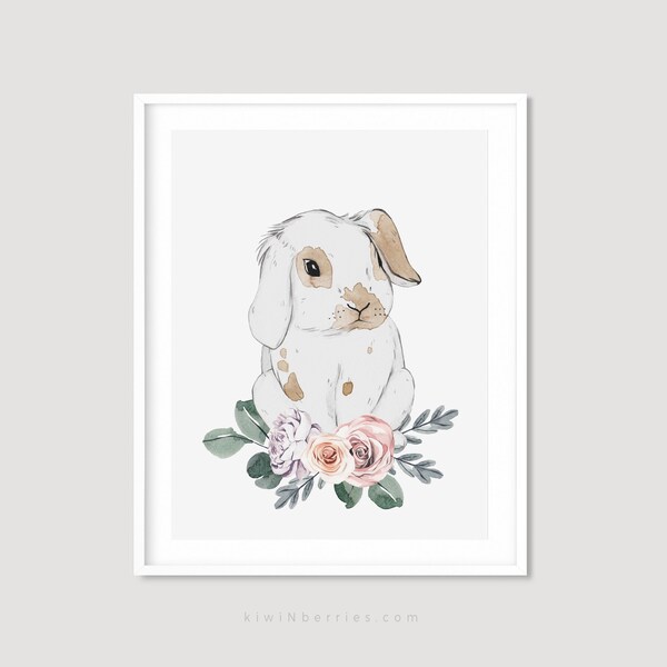 Cute Bunny Print - Etsy