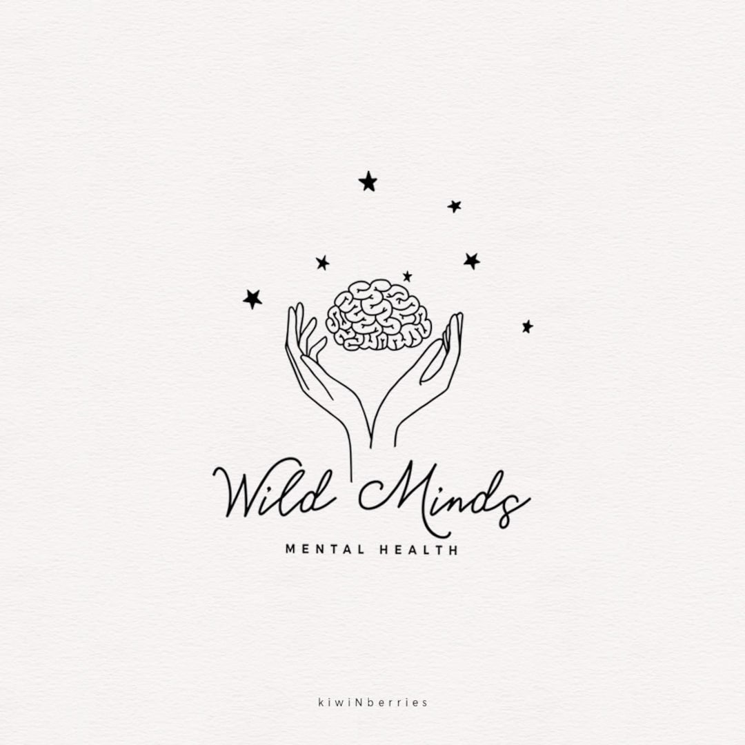 Mental Health Logo, Therapist Premade Logo, Counseling Logo, Brain Logo ...