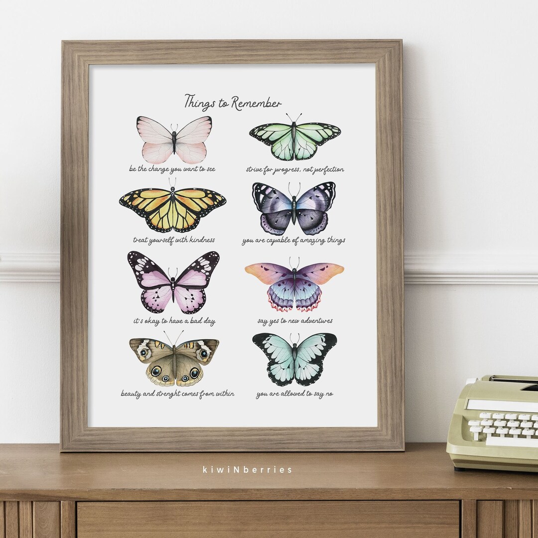 Things to Remember Print, Mental Health Poster, Counselor Therapy ...