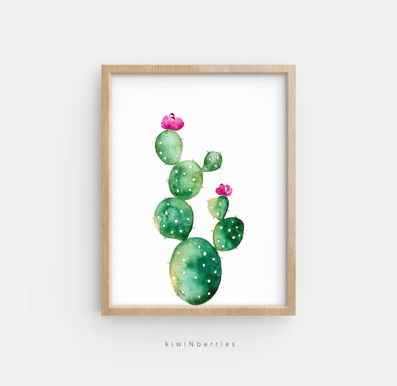 Cactus Print Printable Cactus Art Botanical Prints - Etsy Canada