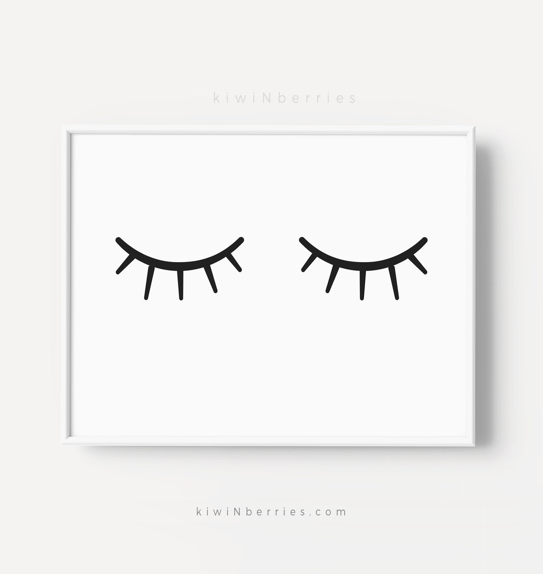 Eyelashes Print - Modern Minimalist Wall Art - Bedroom Wall Prints ...