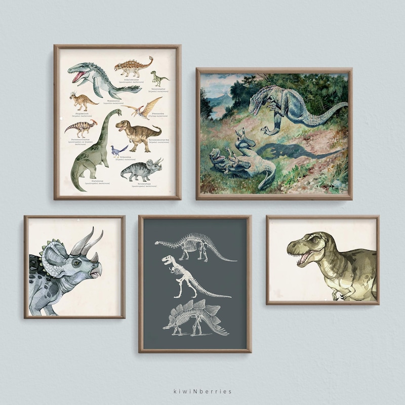 Dinosaur Wall Art - Etsy