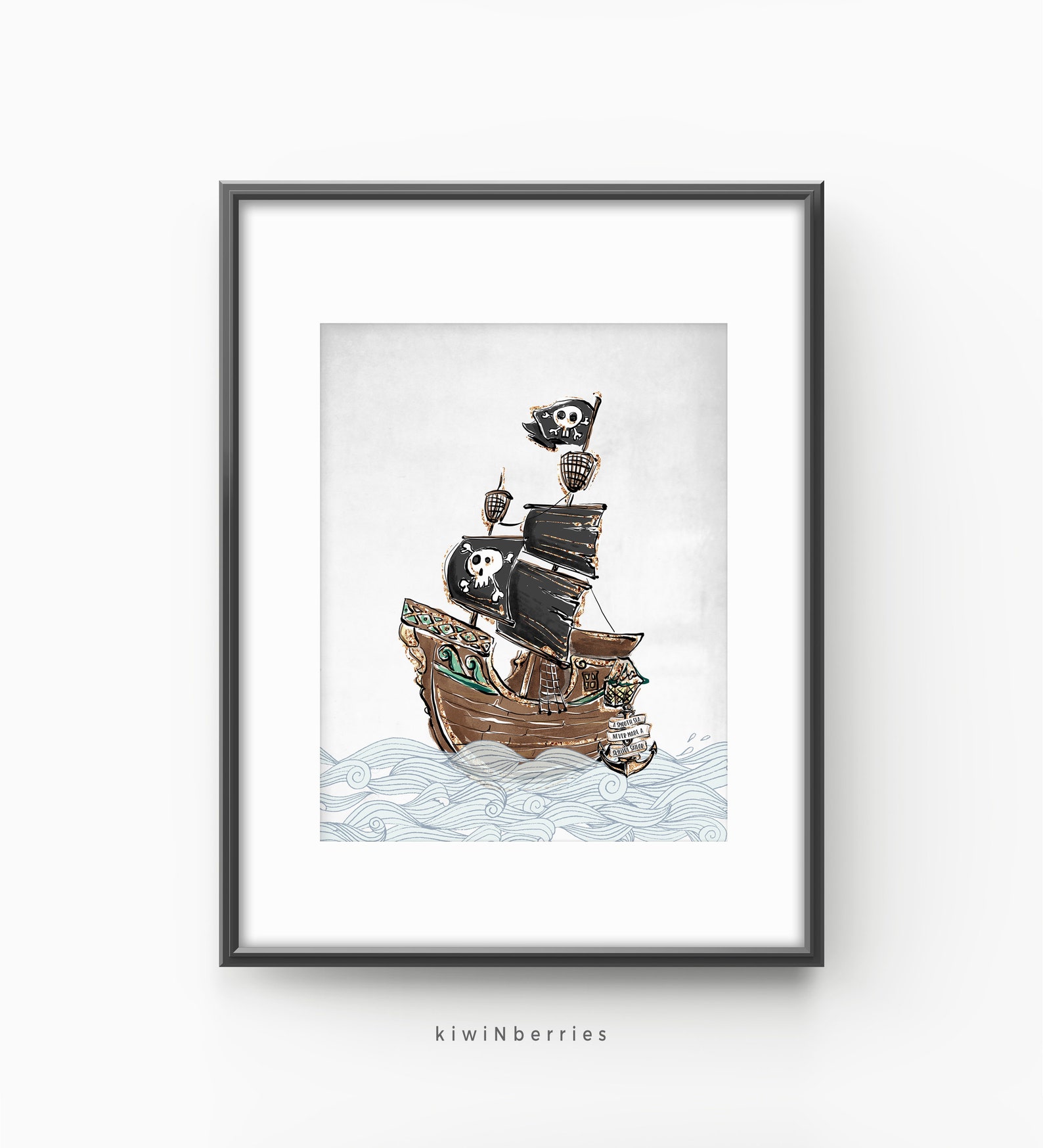 Pirate Prints Pirate Printable Art Kids Room Wall Art | Etsy