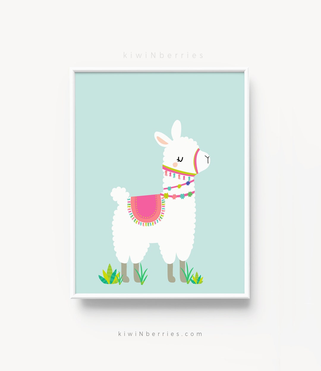 Llama Prints, Kids Wall Art, Printable Llama, Kids Room Decor, Nursery ...
