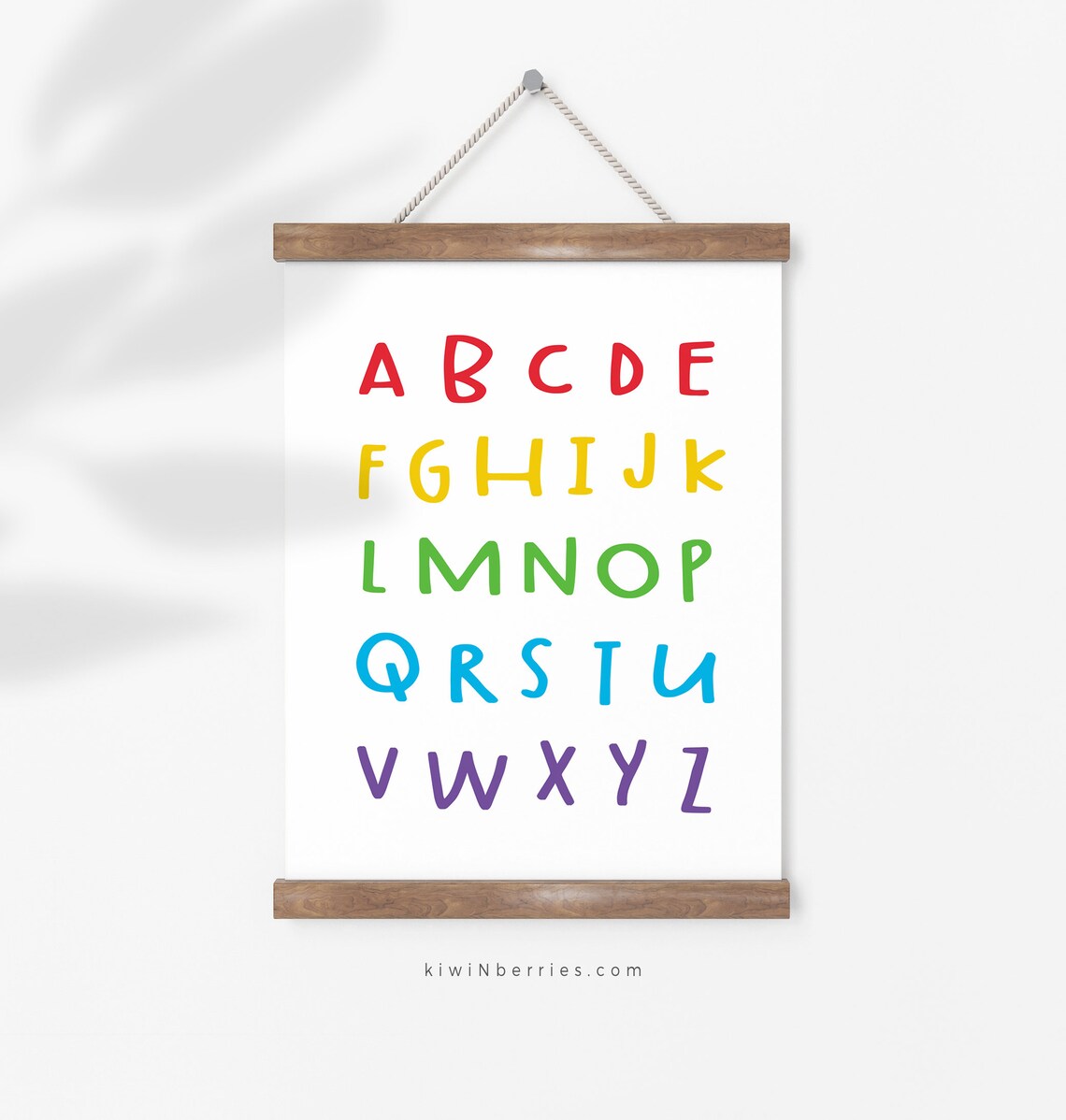 Alphabet Print Colorful Alphabet Poster Homeschool - Etsy