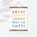 Alphabet Print, Colorful Alphabet Poster, Homeschool Printables ...