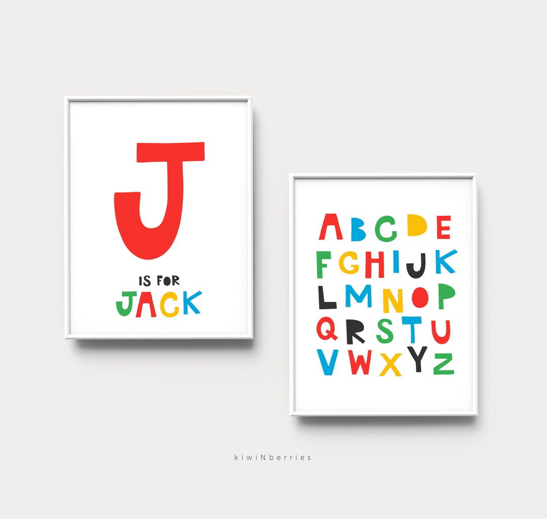 Boys Name Print, Printable Name Art, Baby Boy Gift, Boys Name Wall Art ...