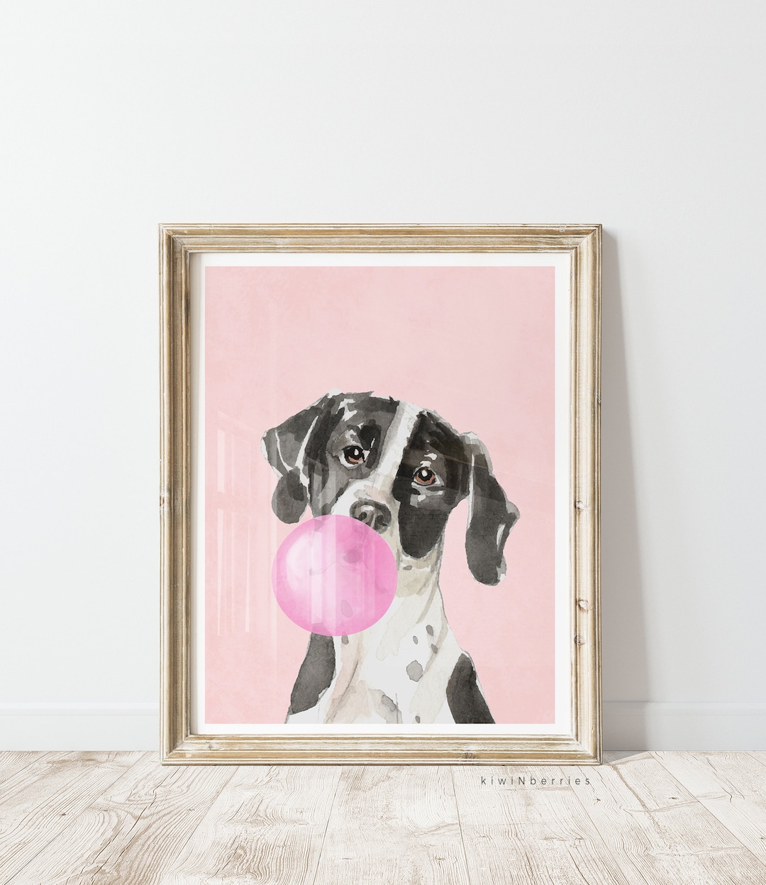 English Pointer Print Digital, Printable Girls Room, Fun Colorful Art ...