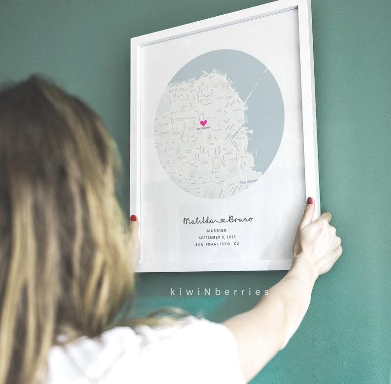 Personalised Map Print Location Place Keepsake Gift Couples - Etsy