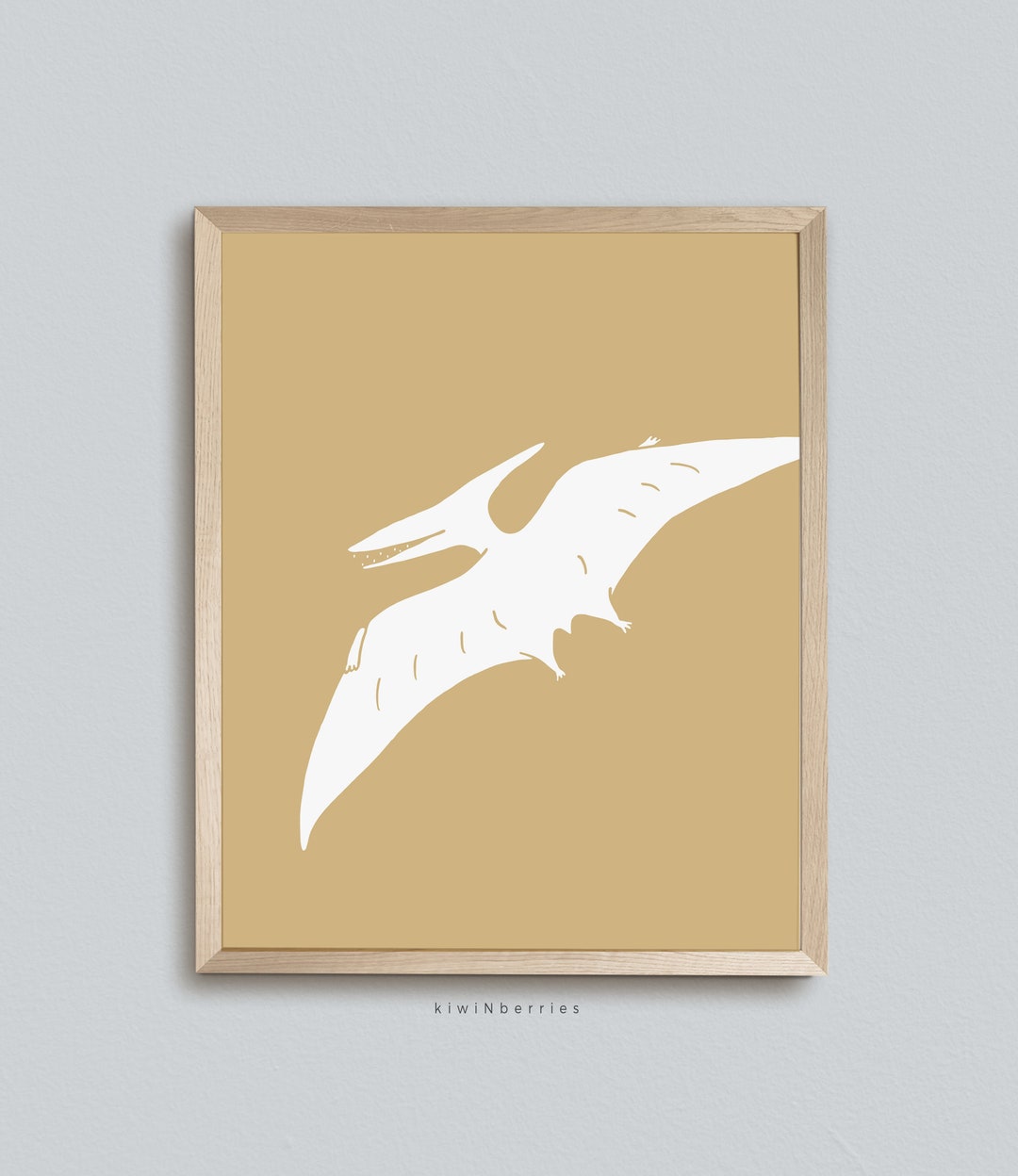 Pteranodon Girl Print, Printable Wall Art for Girls, Dinosaur Girly ...