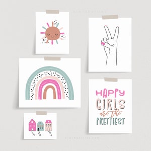 Hand Peace Sign Print, Peace and Love Sign, Hand Prints, Girls Room ...