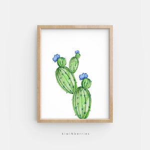 Cactus Print Set - Printable Cactus Set of 4 - Botanical Prints ...