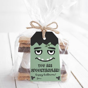 Spooky Cute Halloween Printable Favor Tags (set of 4) - Etsy