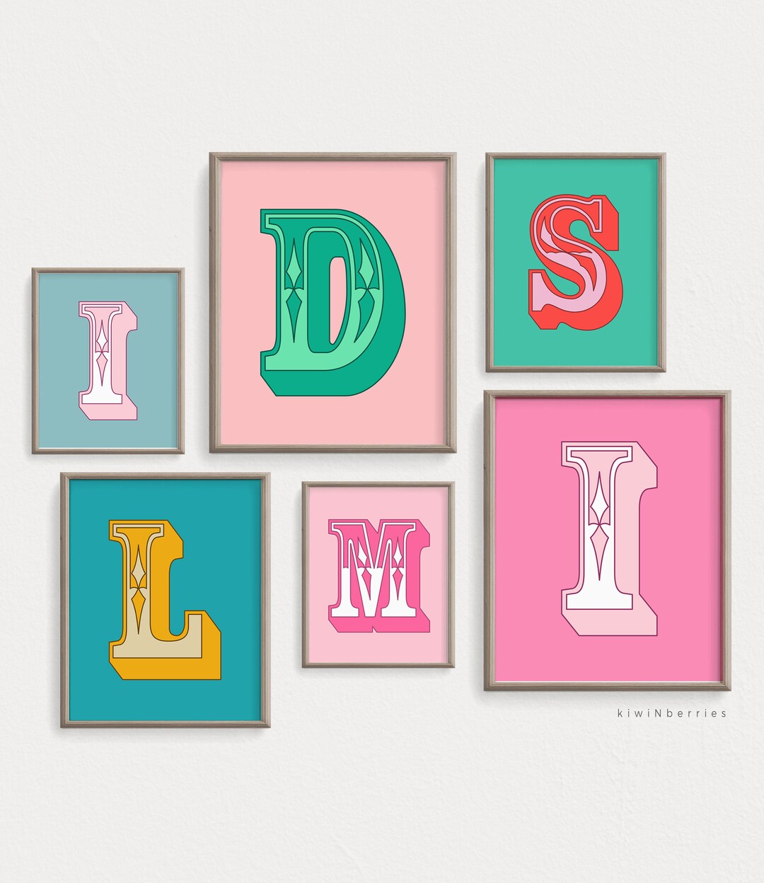 Personalised Letter Print, Letter Sign Digital Print, Gift for Friend ...