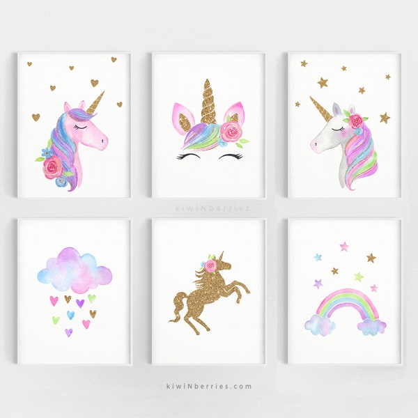 Unicorn Wall Art - Etsy