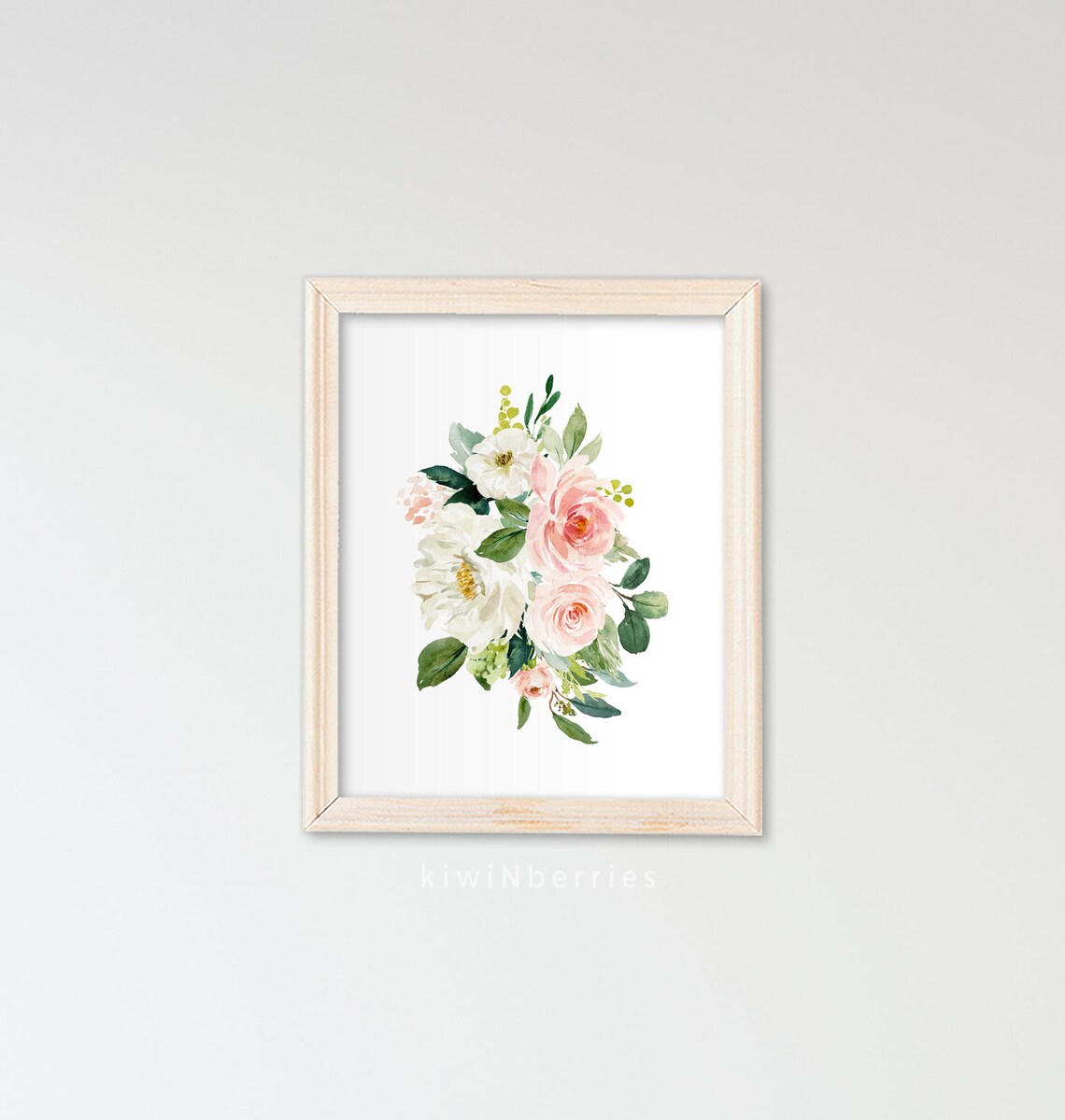 Farmhouse Nursery Decor Blush Pink Florals Pink Flowers - Etsy