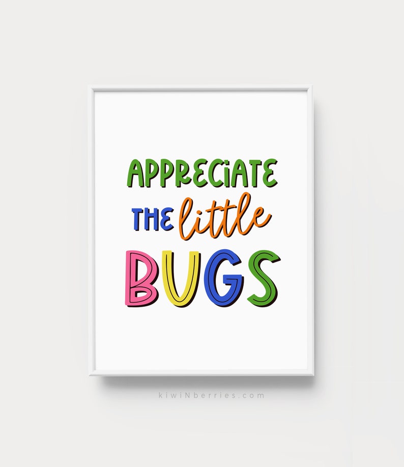 Bug Explorer Prints Kids Playroom Decor Kids Printable Art - Etsy