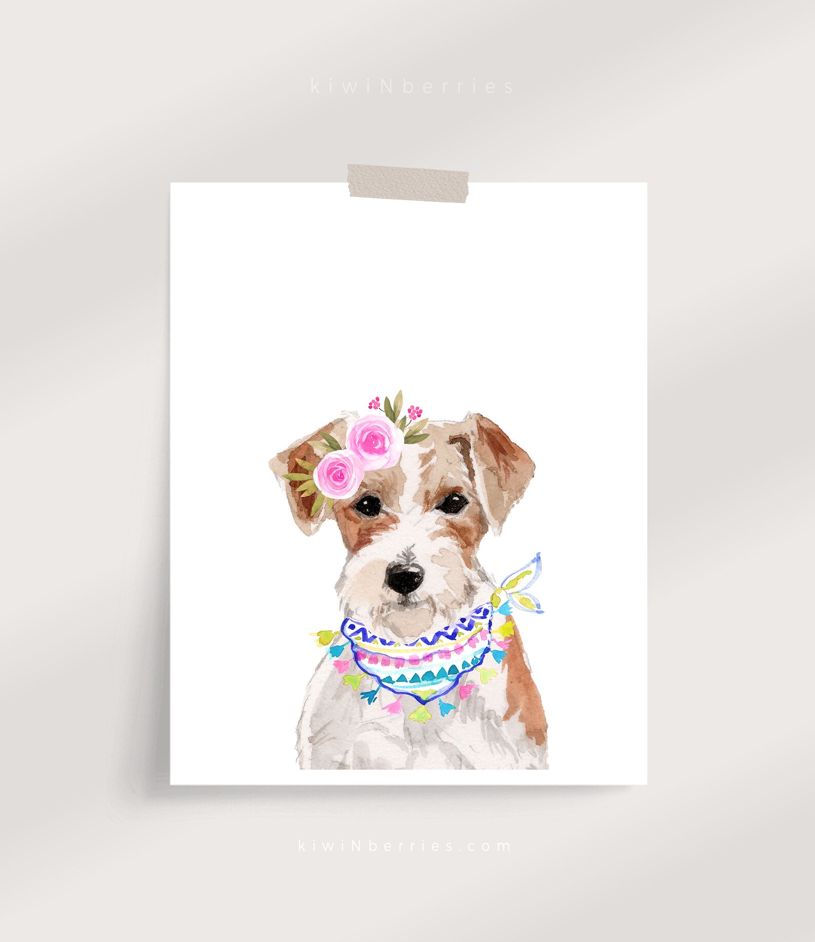 Girl Puppy Prints Fun Wall Art Decor Wall Decorations for - Etsy