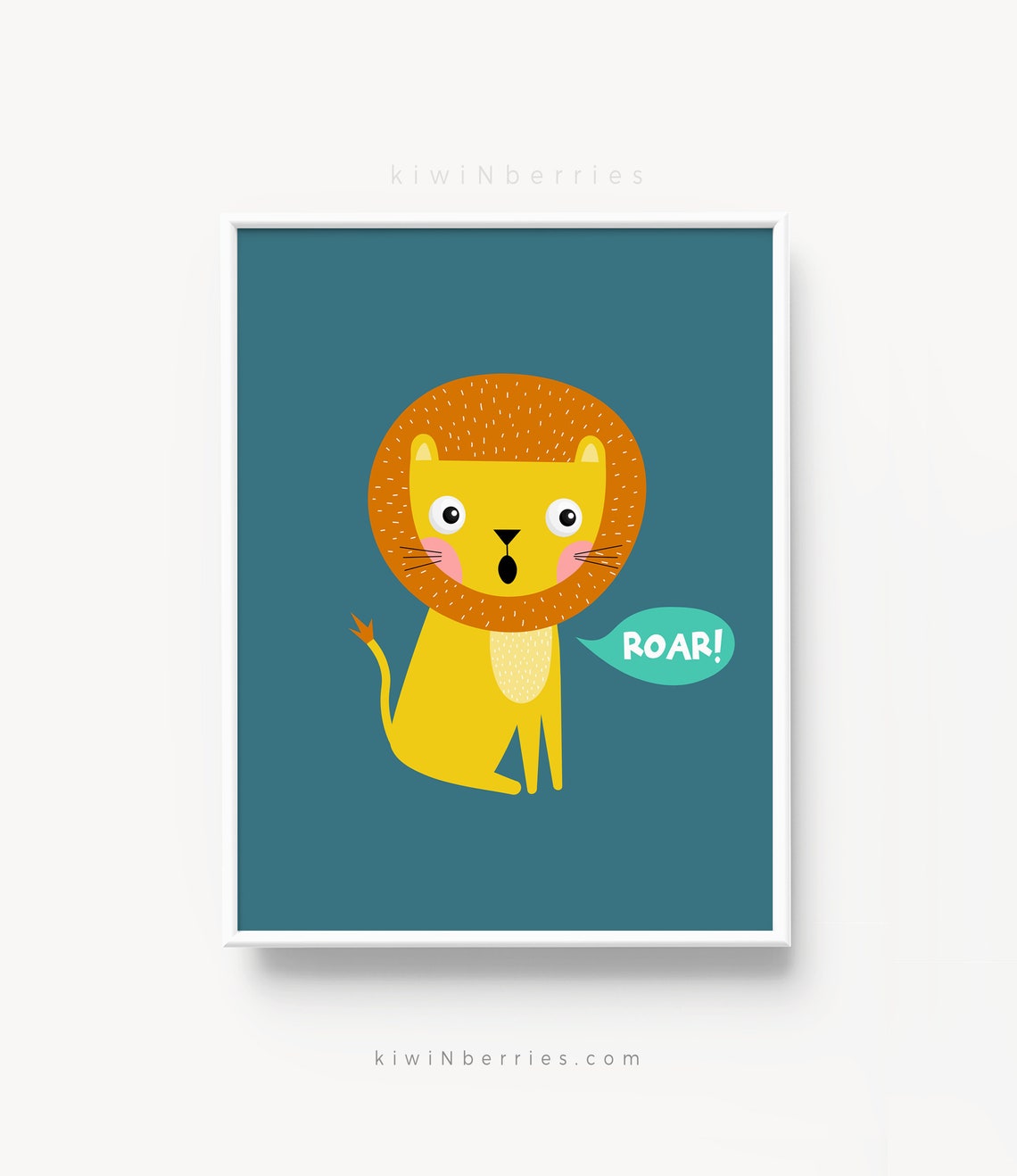 Color Block Animal Prints: Kids Room Decor (set of 4) (digital Download ...