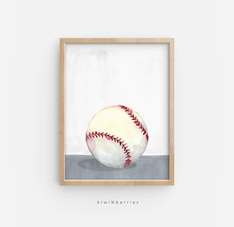 Baseball Print Baseball Wall Art Sport Print Printable | Etsy