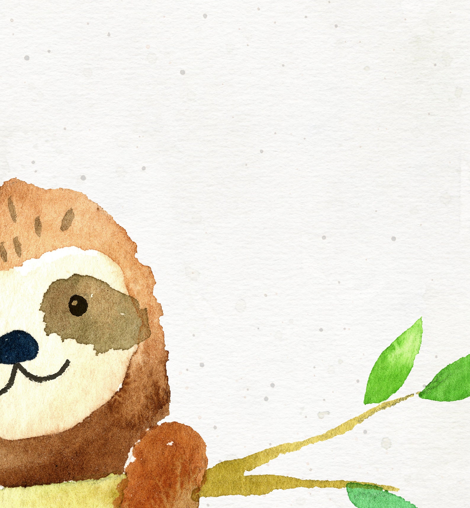 Sloth Print Sloth Wall Art Hanging Sloth Art Kids Room - Etsy