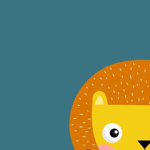 Color Block Animal Poster, Colorful Art Prints, Kids Room Decor, Bright ...