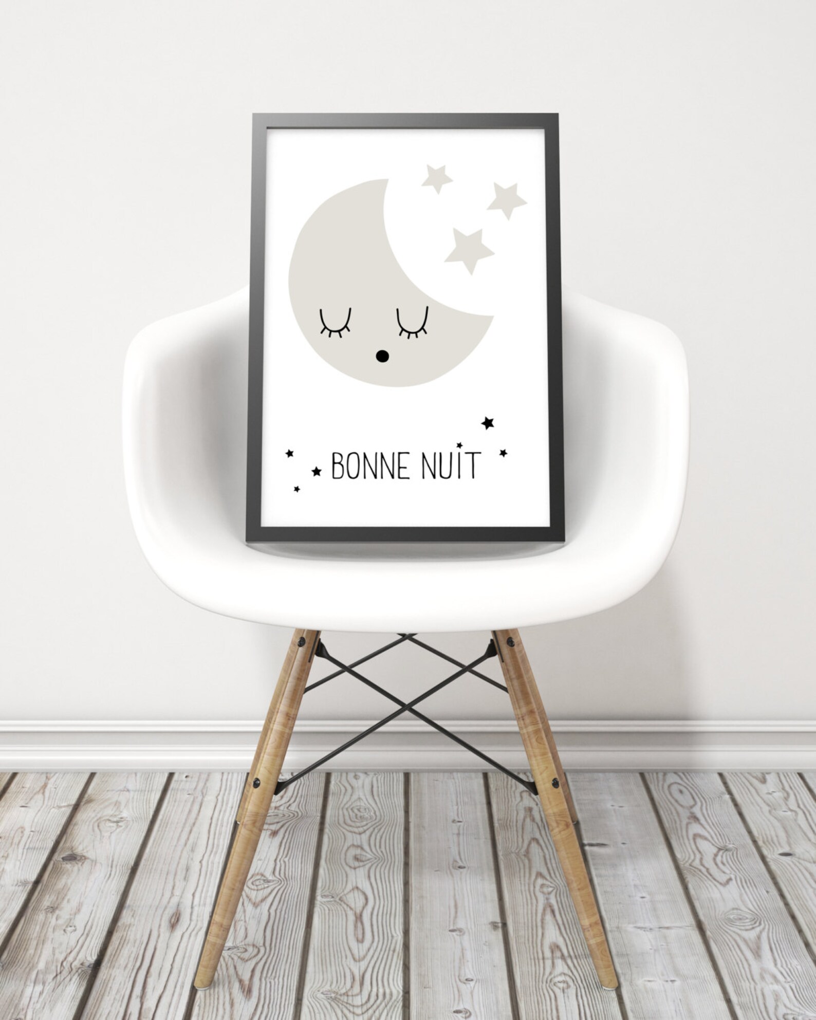 Bonjour and Bonne Nuit Print Set Nursery Prints Babys Room | Etsy