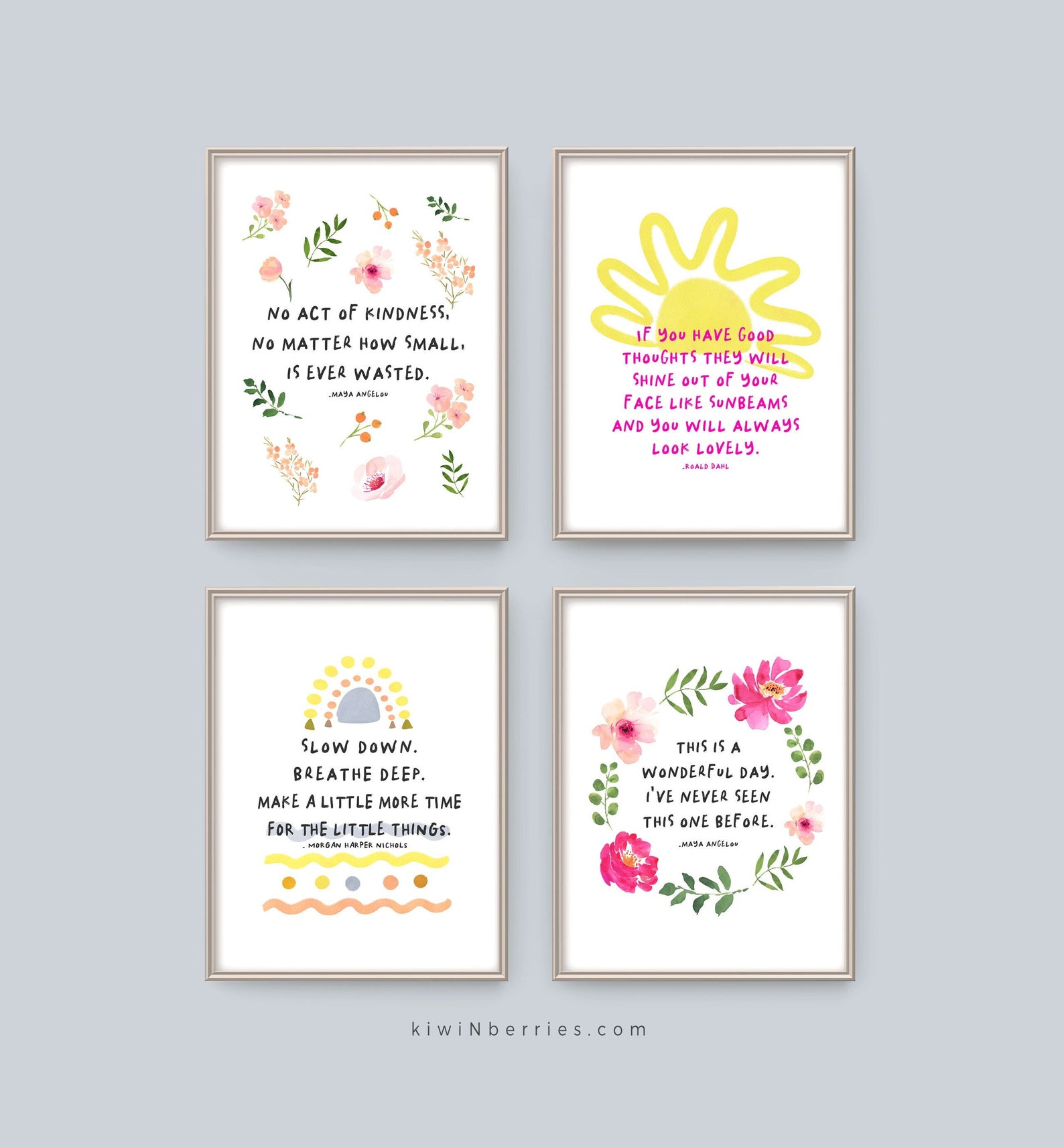 Printable Quote Bundle Motivational Quote Prints | Etsy