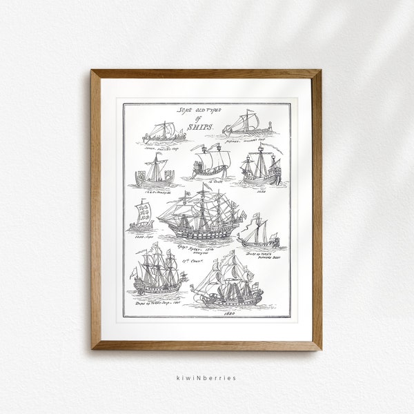 Old Nautical Ship Poster - Etsy