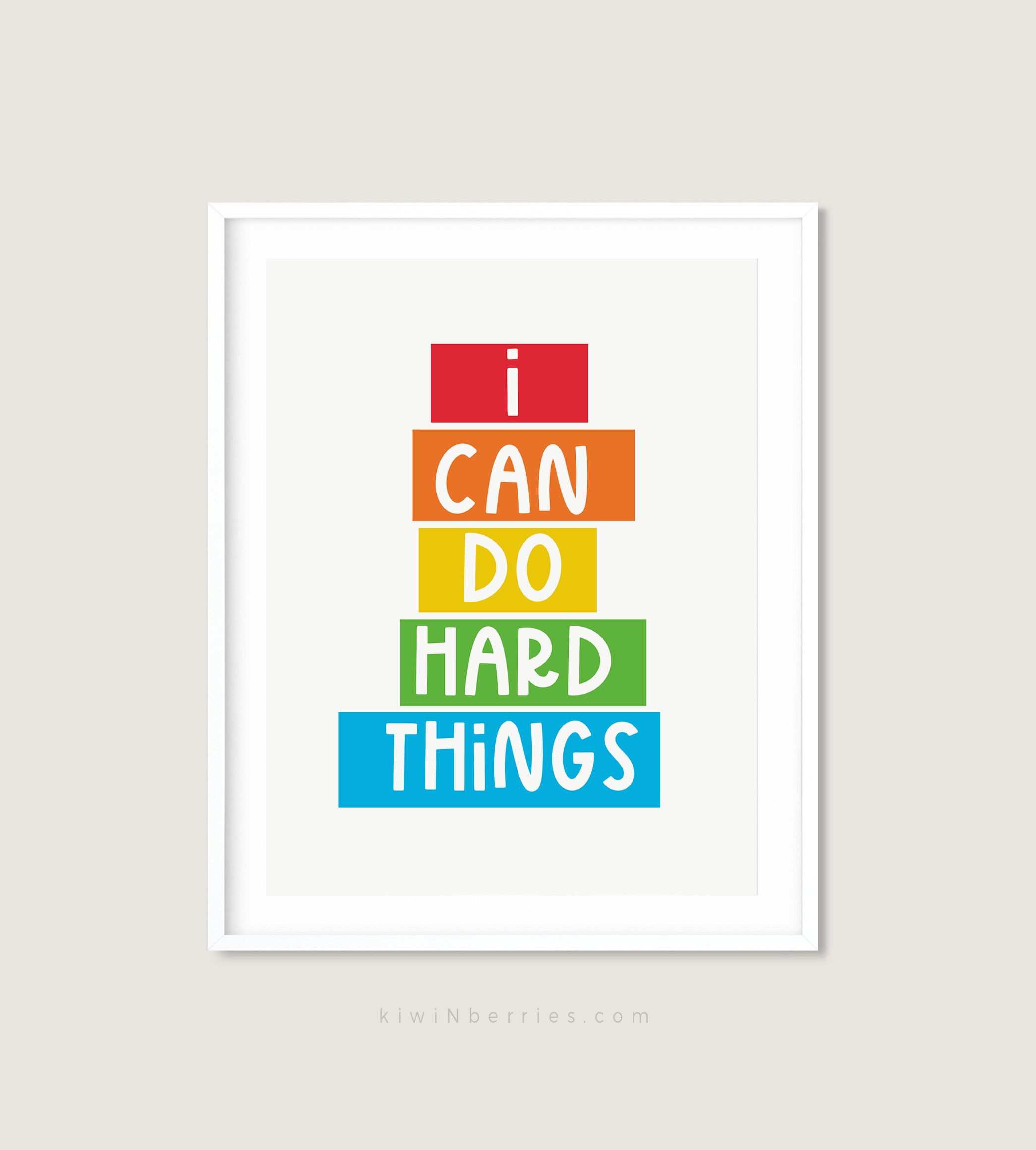 I Can Do Hard Things Print Printable Hard Things Positive - Etsy
