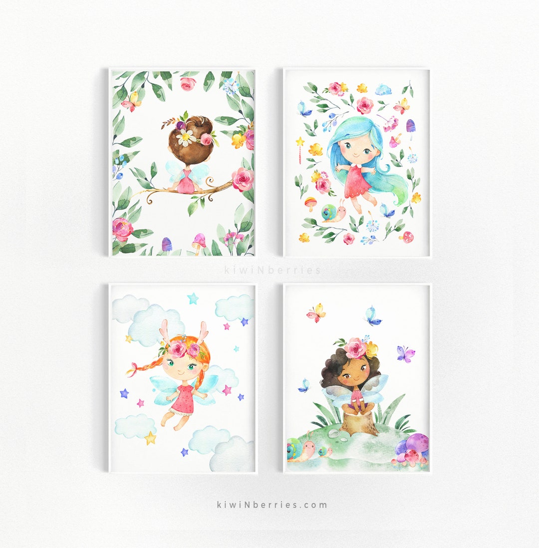 Printable Art for Girls, Fairy Prints, Fairy Wall Art, Fairies Poster ...