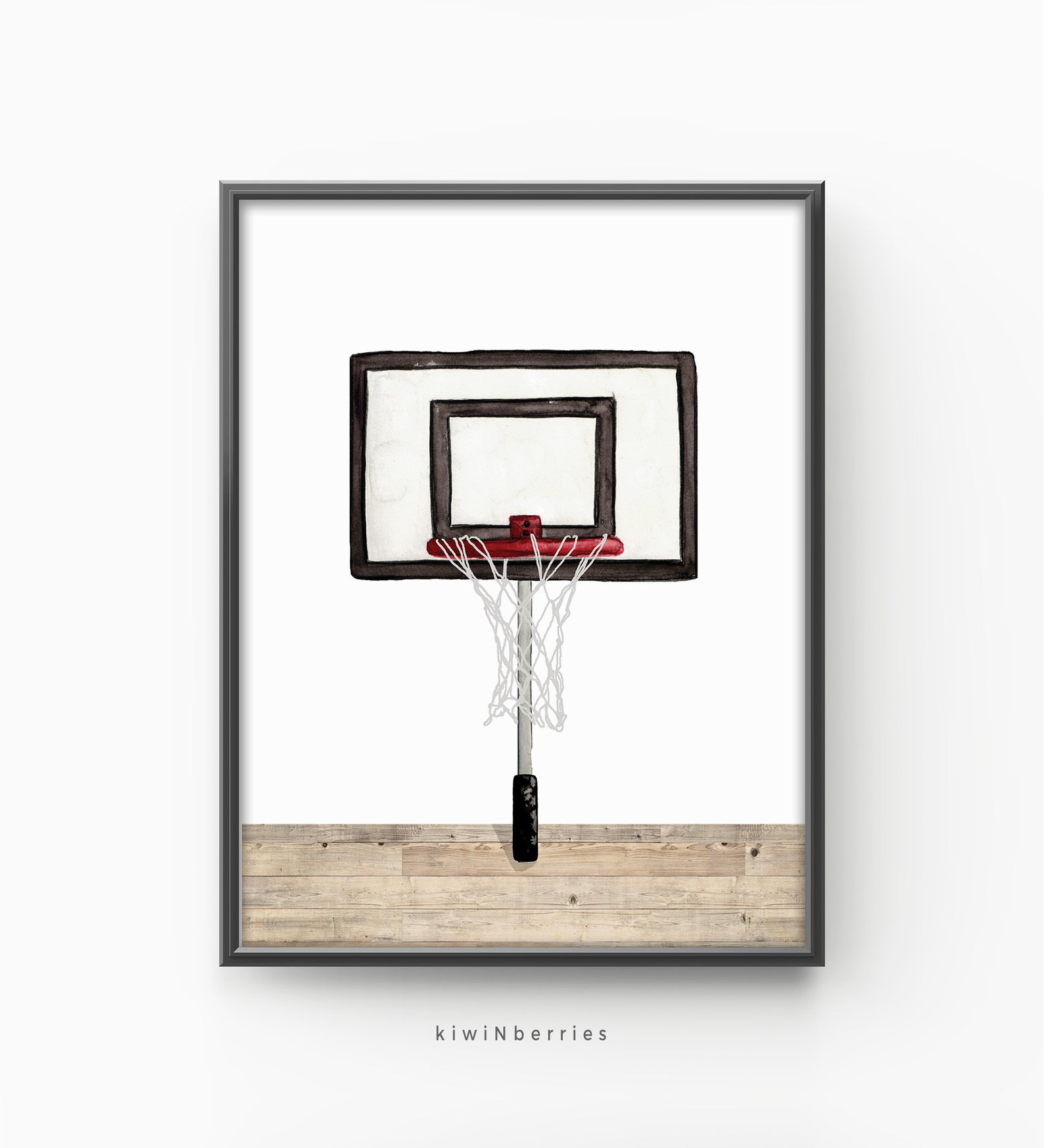Basketball Print Set Boys Room Decor Printable Digital - Etsy