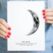 Printable Gift Custom Moon Print Personalized Moon Phase - Etsy