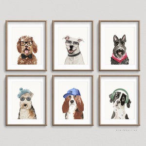 Kids Room Wall Art Printables, Digital Dog Posters, Fun Toddler Decor ...