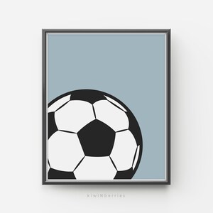 Soccer Gallery Wall Set of 6 Downloadable Prints, Sports Soccer Digital ...