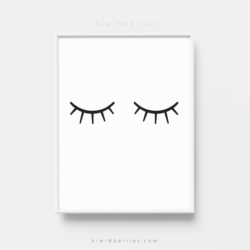 Eyelashes Print - Etsy