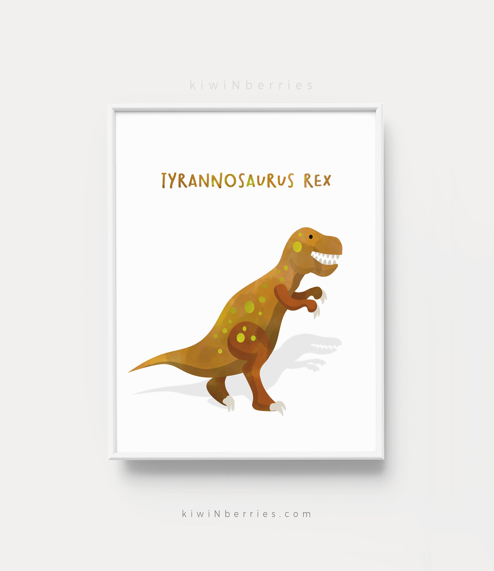Tyrannosaurus Rex Print Dinosaur Art Print Dinosaur - Etsy
