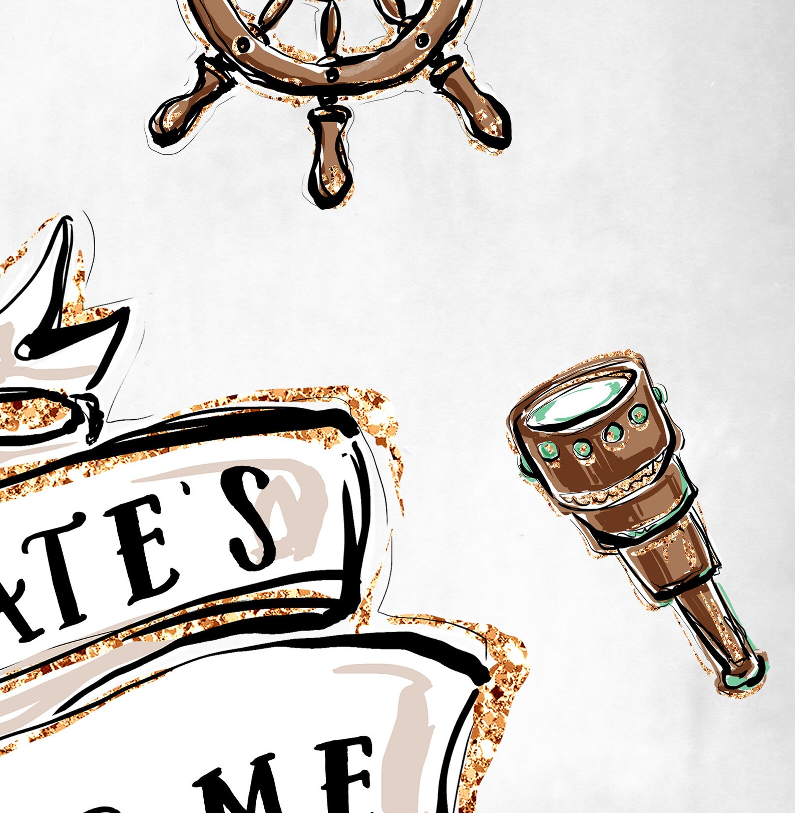 Pirate Print Pirate Printable Art Kids Room Wall Art | Etsy