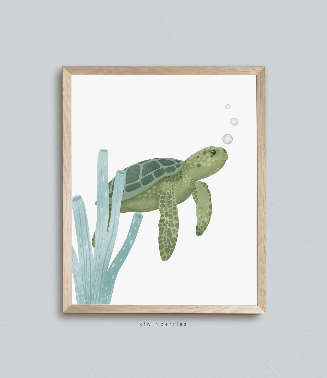 Turtle Printable Wall Art, Turtle Poster, Sea Turtle Print, Kids ...