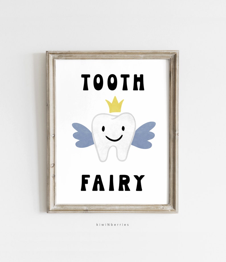 Tooth Fairy Print Dentist Office Decor Kids Oral Hygienist - Etsy