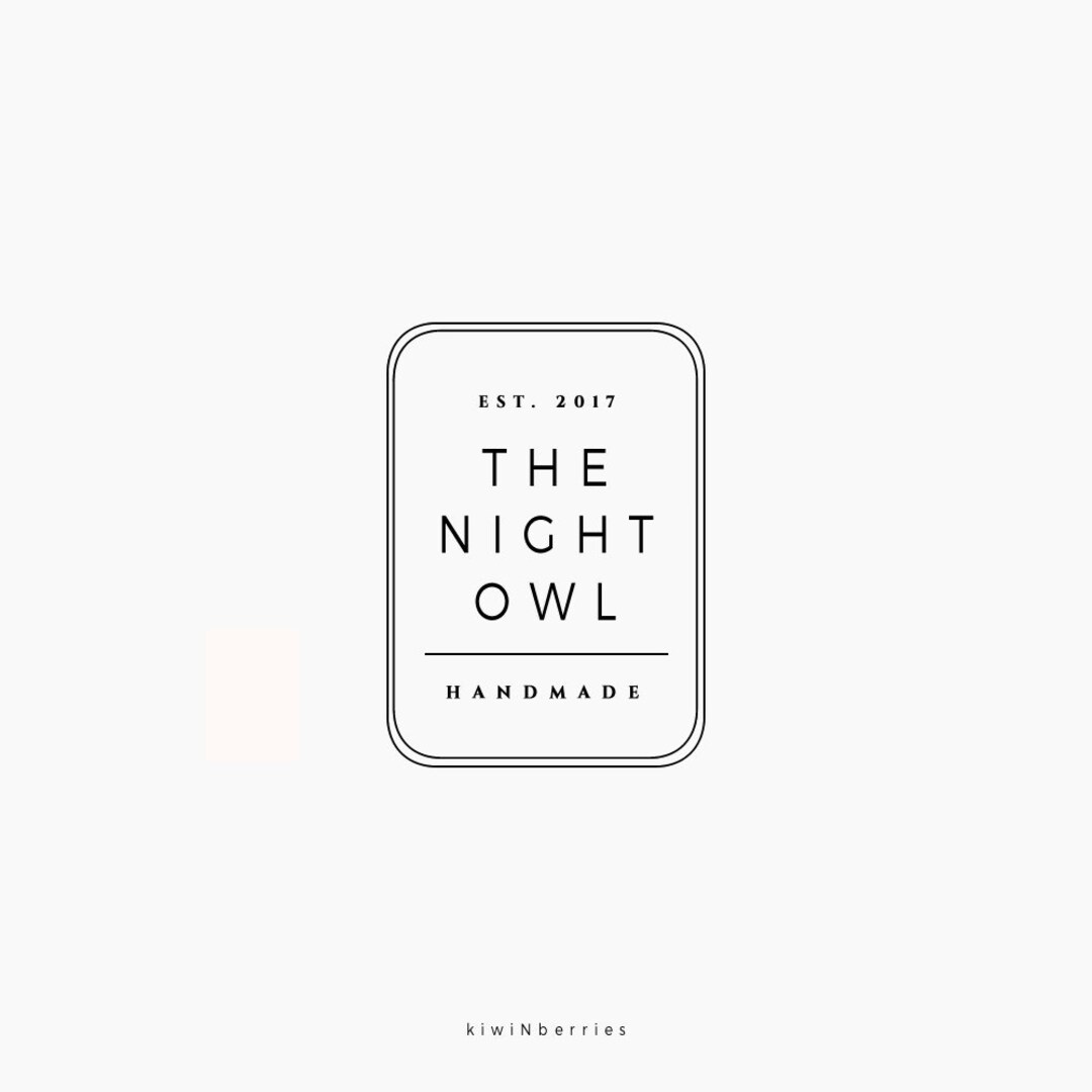 Frame Logo, Double Frame, Square Logo Design, Premade Logos, Minimalist ...