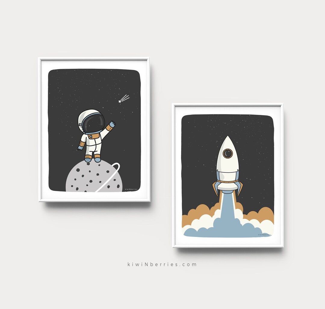 Space Prints, Space Printable Art, Boys Room Decor, Space Posters ...